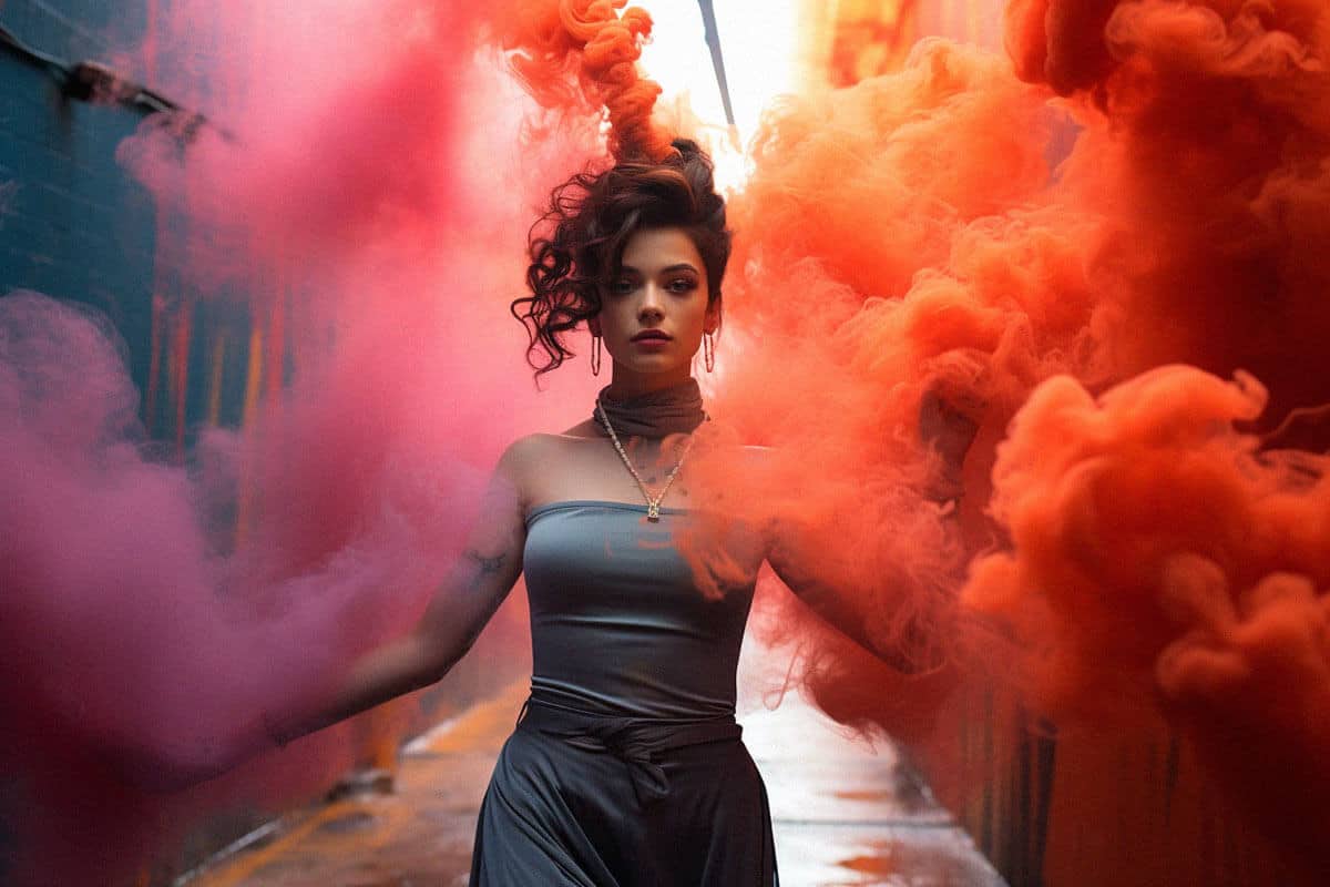 Rauchbomben Fotografie - Action-Porträts mit Rauchfackeln